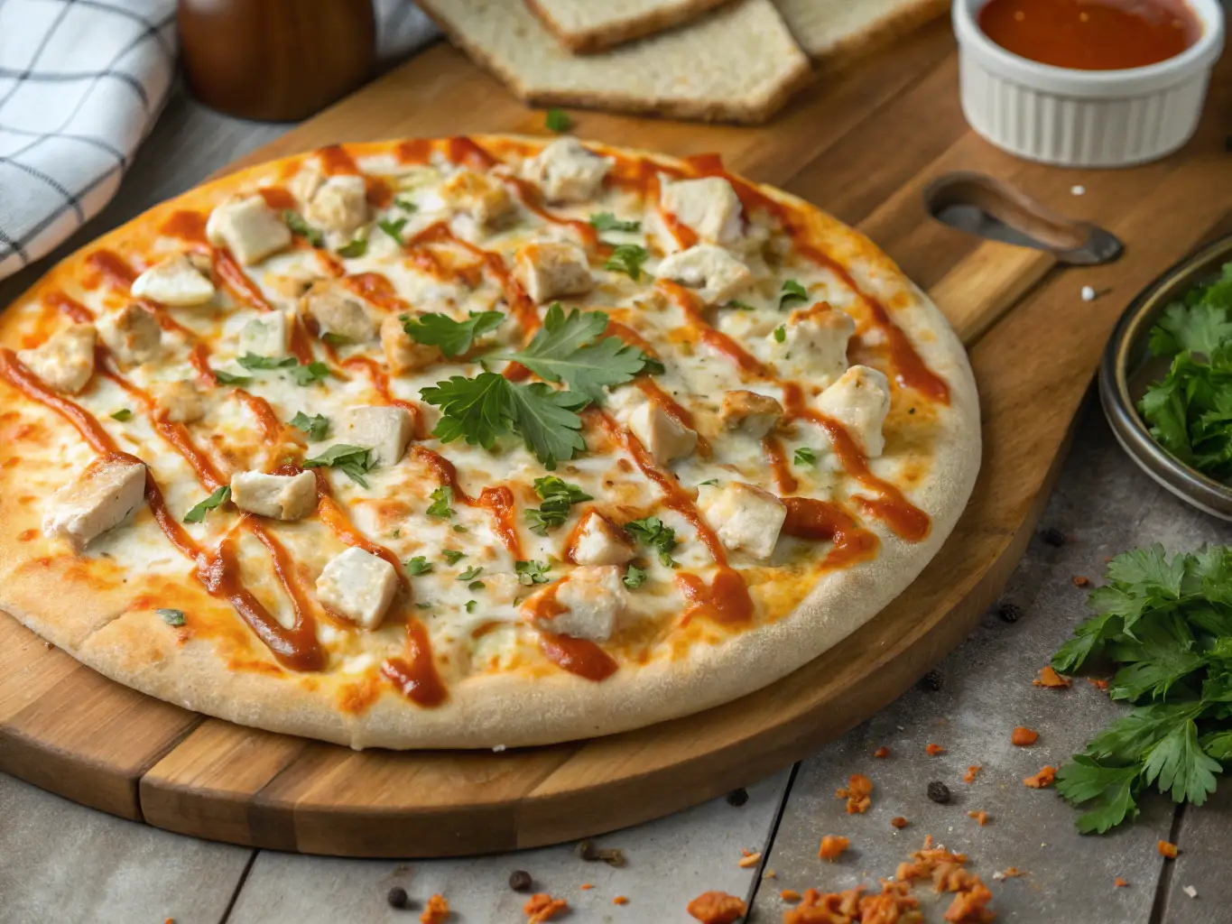 Frozen Buffalo Chicken Pizza Easy, Spicy, and Satisfying